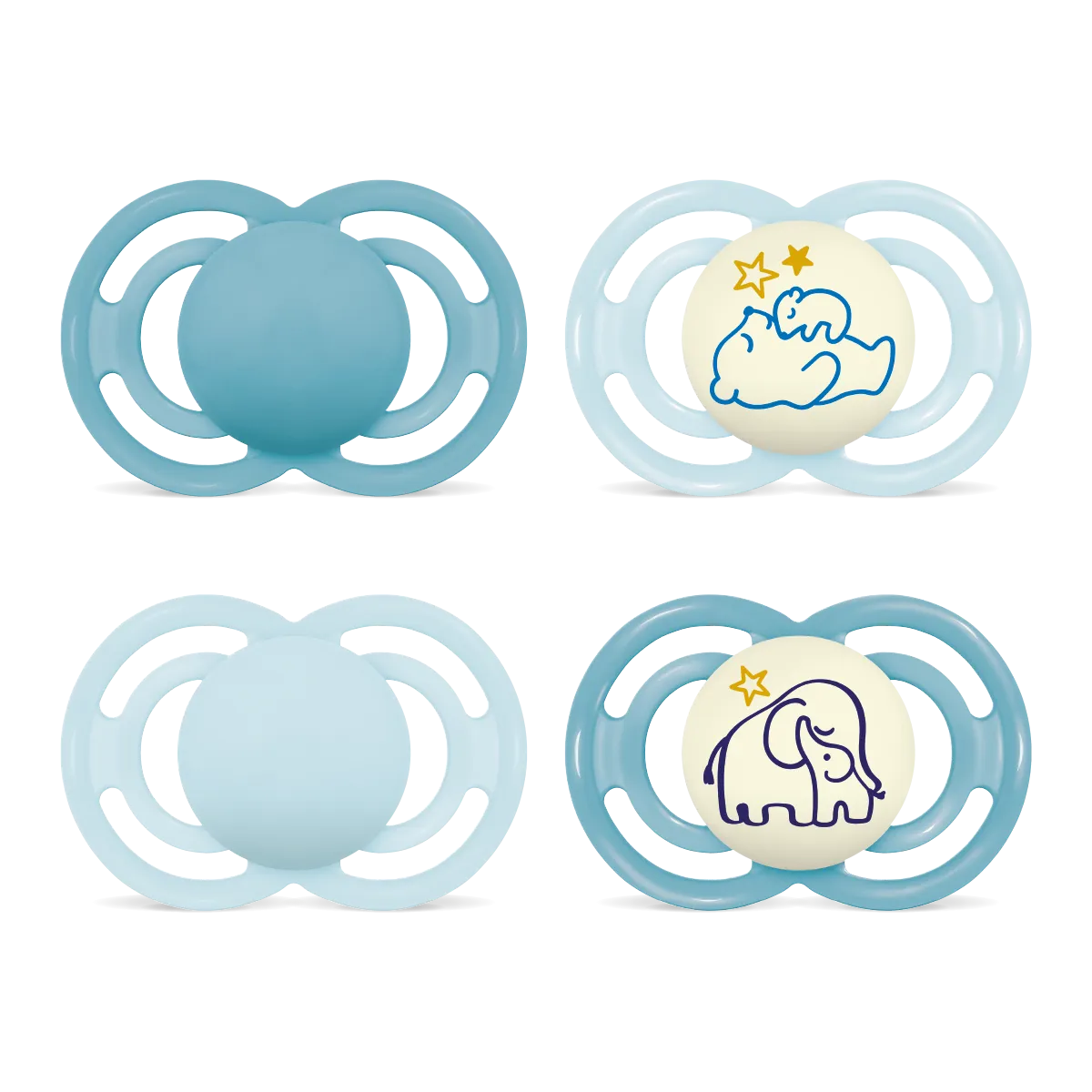 MAM Perfect Day&Night Soother Set 6+m Blue | MAM-PERFECT-DAYNIGHT ...